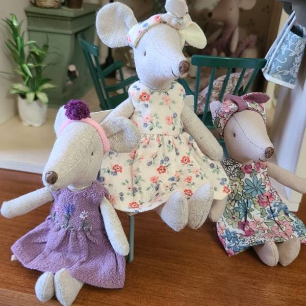 Cotton Dress With Stars for Mouse 12 Cm ( 5 In) Mouse 5 in Clothes Mice ...