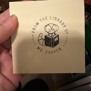 Book Stamper Custom Made From the Library of Book Stamp. - Etsy