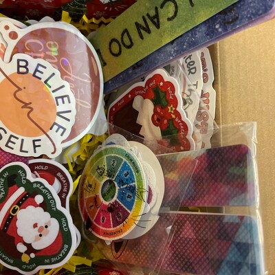 Finger Labyrinth Textured Sensory Stickers, Adhesives Fidget Stickers ...