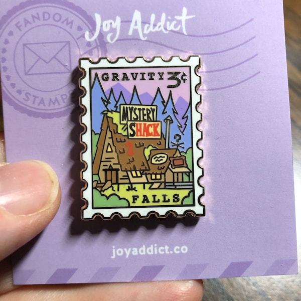 Gravity Falls Enamel Pin: Mystery Shack Stamp Lapel Pin - Etsy