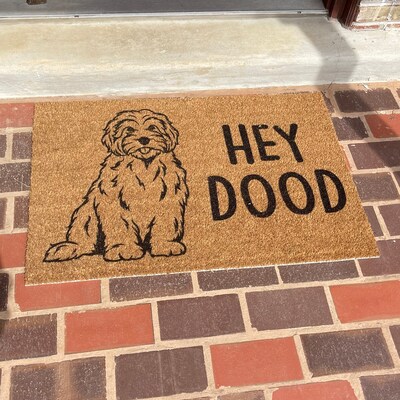 1426 Hey Dood Golden Doodle Dog Goldendoodle Doormat Labradoodle ...