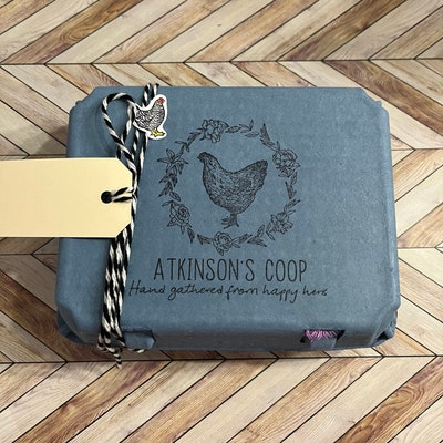 Egg Carton Stamp Flower Chick Egg Stamp Egg Carton Chickens Fresh Eggs ...