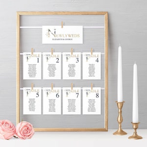 Wedding Table Plan Mockup / Seating Plan Mockup / Mockup for - Etsy