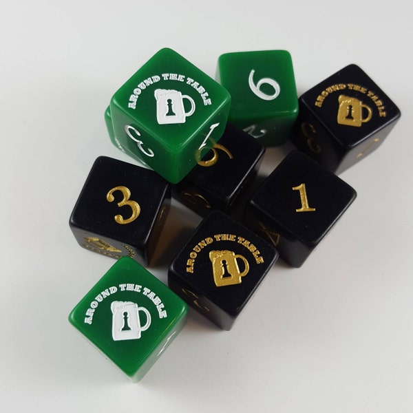 25 Custom Dice With Free Artwork Prep / All Six Sides / Boardgames ...