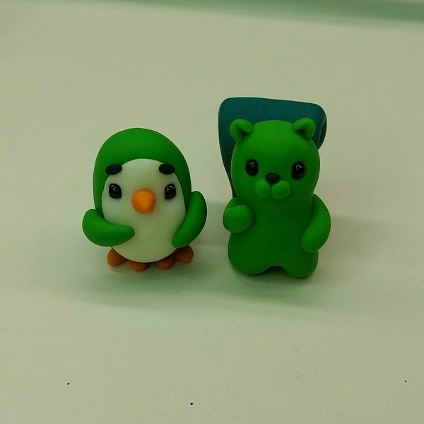 Miniature Penguin, Cute Little Polymer Clay Figurine, Kawaii Style - Etsy