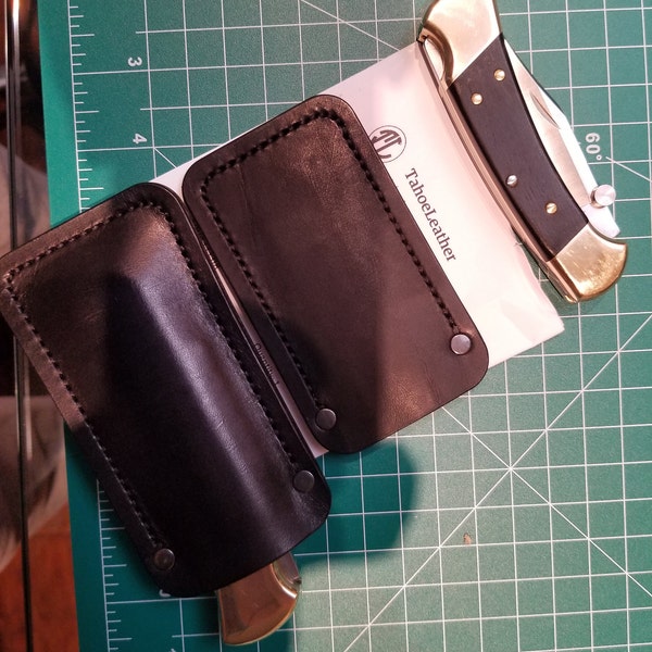 Leather EDC Pocket Knife Slip Build Your Own Pick Your Leather Color ...