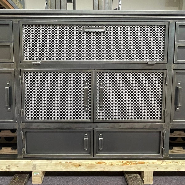 Machinist Tool Desk With Brace and Steel Framed Wood Top - Etsy