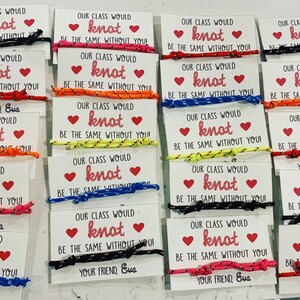 Knot Valentine Cards PRINTABLE Friendship Bracelet Valentine's Day Card ...