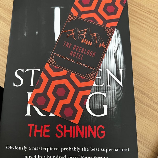 The Shining Bookmark | Horror | the Overlook Hotel | Reading Gift ...