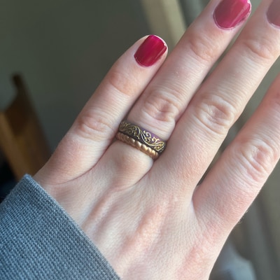 Metallic Red Silicone Rings for Women and Men Breathable - Etsy