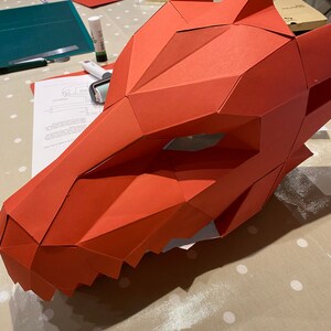 Commedia Dell Arte Capitano 3D Papercraft Mask Template | Etsy