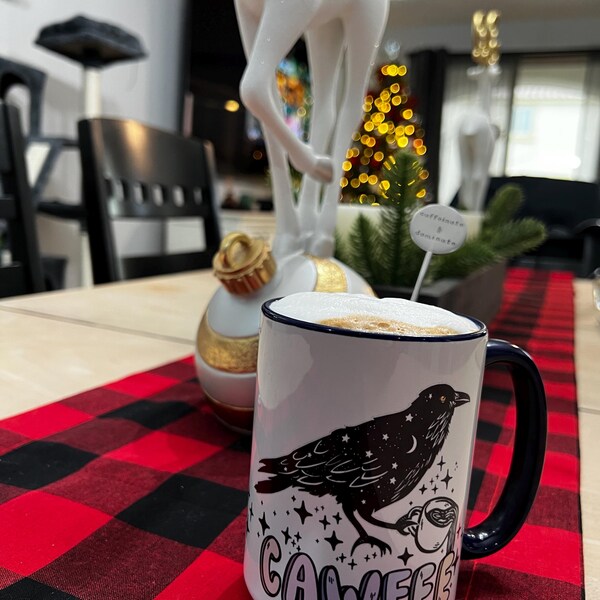 Punny Crow Mug Raven Coffee Cup Crow Themed Gift Coffee Humor Ironic ...