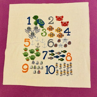 Baby Cross Stitch Pattern Numbers Cross Stitch Nursery Decor - Etsy