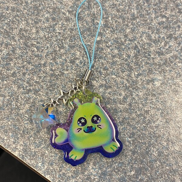 Boy Why You so Gnarp Gnap Alien Seal Alienposting Meme Glitter Acrylic Phone Charm - Etsy