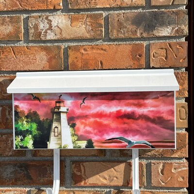 Farmhouse Barn Wood Quilt Tiles 2 Decorative Curbside Farm Mailbox ...