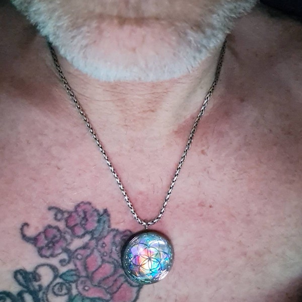 Golden Fire Sri Yantra Mandala Orgone Vortex Tesla Orgonite Pendant ...