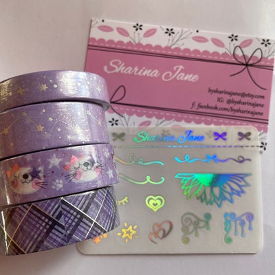 Foiled Swirly Corner Overlay Planner Stickers, Deco Corner Overlay ...