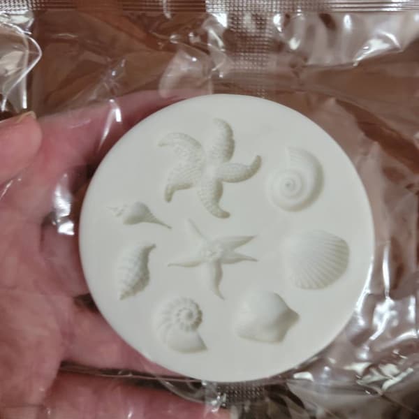 SEA SHELLS MOLD, Beach Themed Mold, Under the Sea Mold, Mini Chocolate ...
