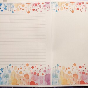 Printable Stationery Lined Paper, Printable Writing Paper With a Stack ...
