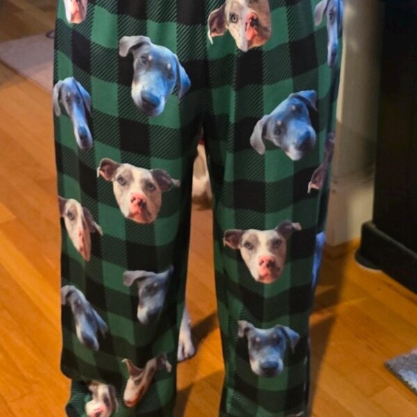 Custom Family Pajama Pants Christmas Gift Unisex Pants Cat Face Pants ...