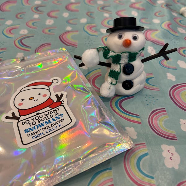 Assembled Playdough Snowman Kit: Classroom Party, Kids Holiday Craft ...