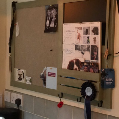 Hand Crafted Noticeboard / Bulletin Pin Board With Letter - Etsy UK