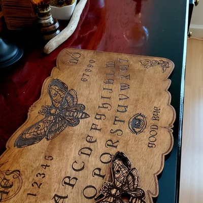 Engraved Wooden Spirit Ouija Board, Custom Engraved Spirit Board for ...