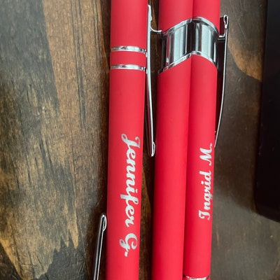 Personalized Luxurious Soft Touch Rose Gold Pen, Rubberized Soft Touch ...