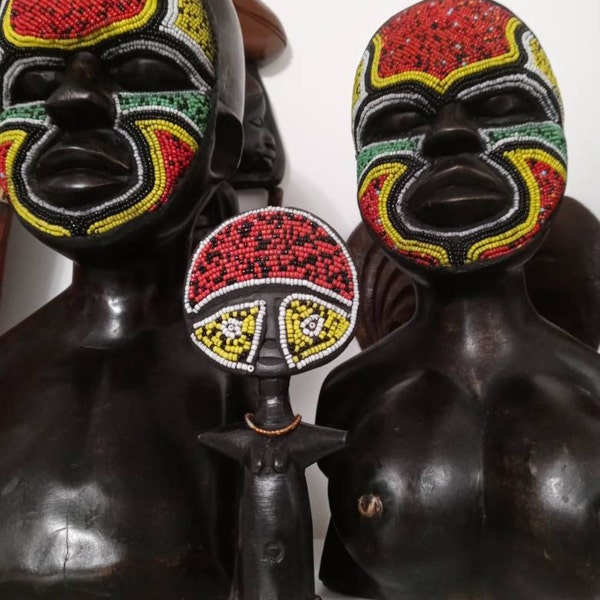 Ndebele Bead and Wire Doll, Beaded Doll, South African Ndebele Linga ...