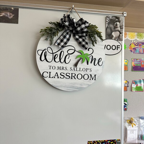 Classroom Door Decor | Interchangeable Sign | Classroom Welcome ...
