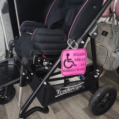 Treat as Wheelchair Sign Disabled Buggy Tag Wheelchair Pram - Etsy