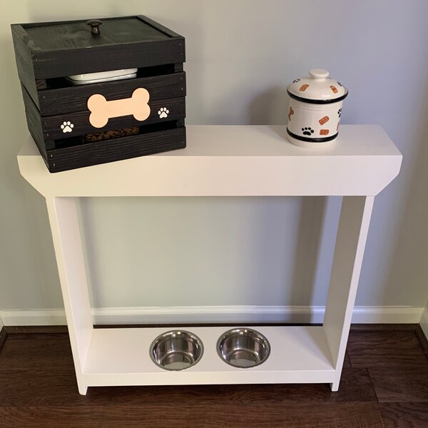 Console Table, Cat Feeding Station, Cat Feeding Table, Console Table, 4 ...