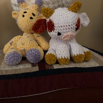 Amigurumi Cow Pattern, Plush Pattern, Stuffed Cow Toy, Cow, Crochet Cow ...