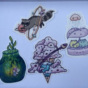 Space Ice Cream Vinyl Sticker | Etsy