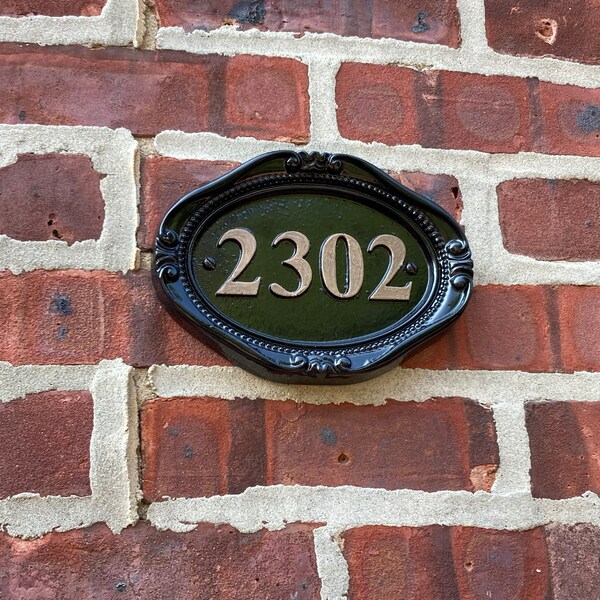 Vintage Address Sign, House Sign, House Number, Address Plaque, House ...