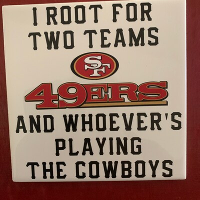 San Francisco 49er Decor SF 49er Ceramic Tile Sign Father's Day Gift - Etsy