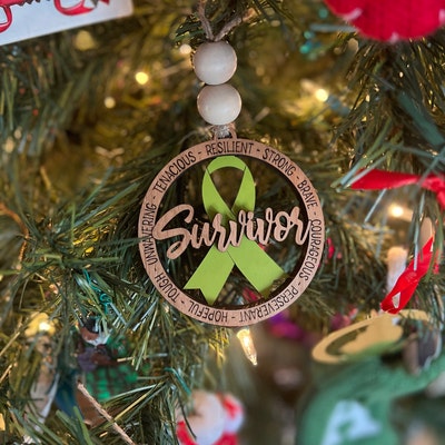 Cancer Awareness Ornament/cancer Fighter Ornament/cancer Hope Ornament ...