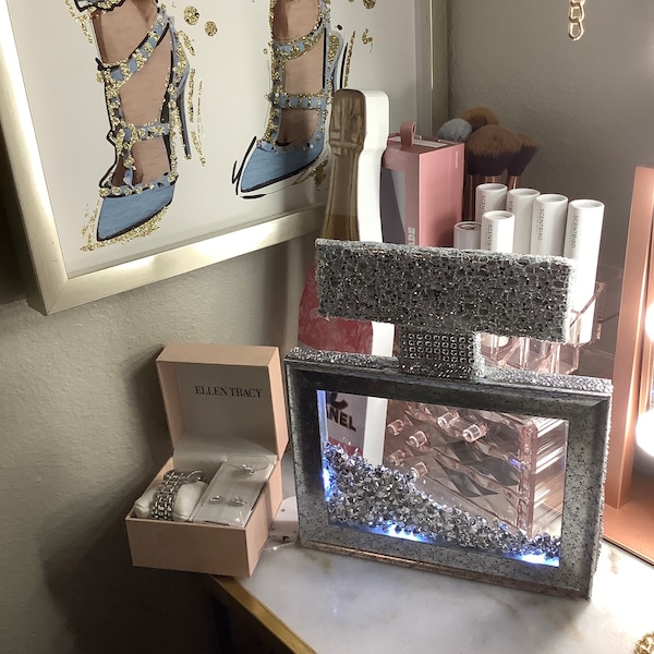 Bling Perfume Bottle W/ Light”sparkle” - Etsy