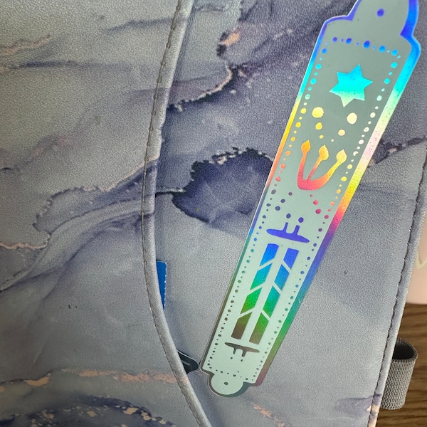 Jewish Holographic Mezuzah Glossy Sticker, Party Favor, Gift, Shabbat ...