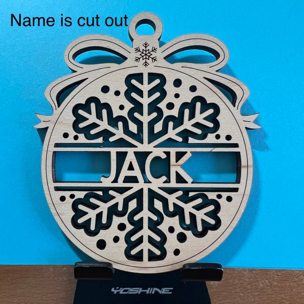 Christmas Ornament With Editable Files. Personalizable Three Designs ...
