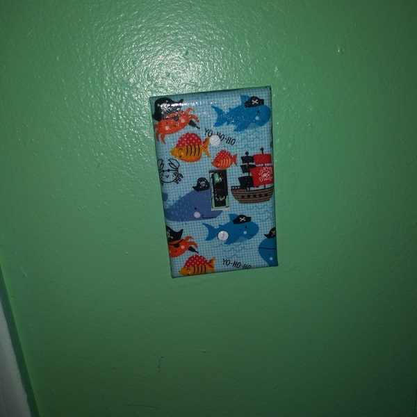 Pirate Room Decor, Light Switch Cover, Nautical Nursery Decor, Pirate ...
