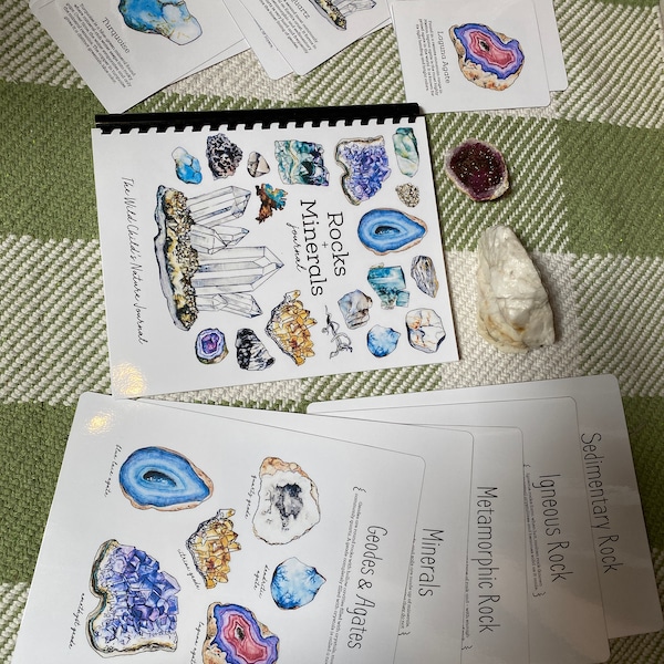 Rocks + Minerals Journal - Etsy