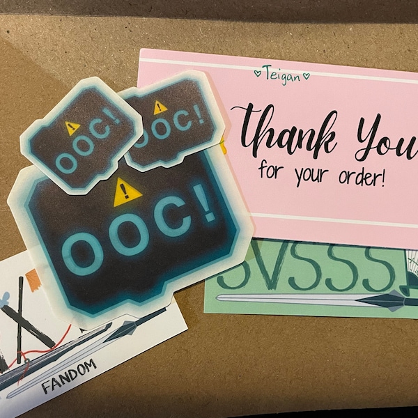 SVSSS MXTX OOC! Transparent Warning Sticker - Etsy