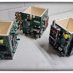 Circuit Board Pencil Pen Holder, Computer Industrial Look, With ...