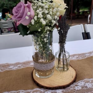 Real Wood Log Vases Wooden Vases for Flowers, Wedding Vases, Rustic ...