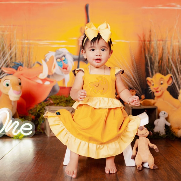 Girls Simba Twirl Dress, Simba Inspired Dress by the Lion King ...