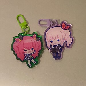 Colorful Stage Tinted Charm Keychain - Etsy