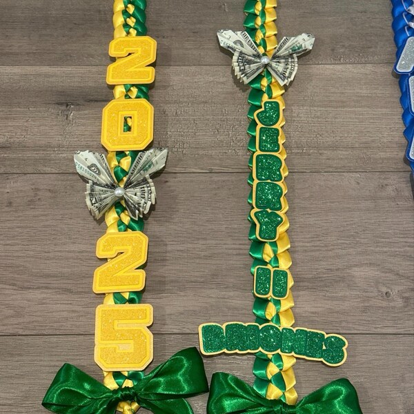 Personalized Graduation Lei Necklace College/high School Grad Lei ...