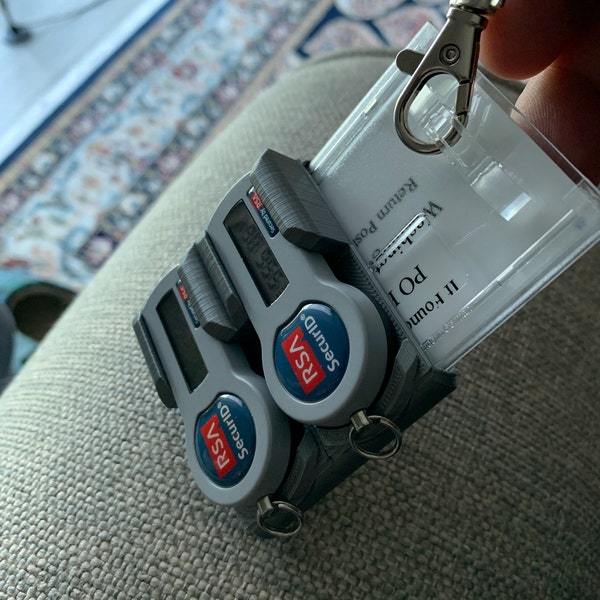Dual Badge and RSA ID Token Holder: Upgraded 3D Printed Design - Etsy