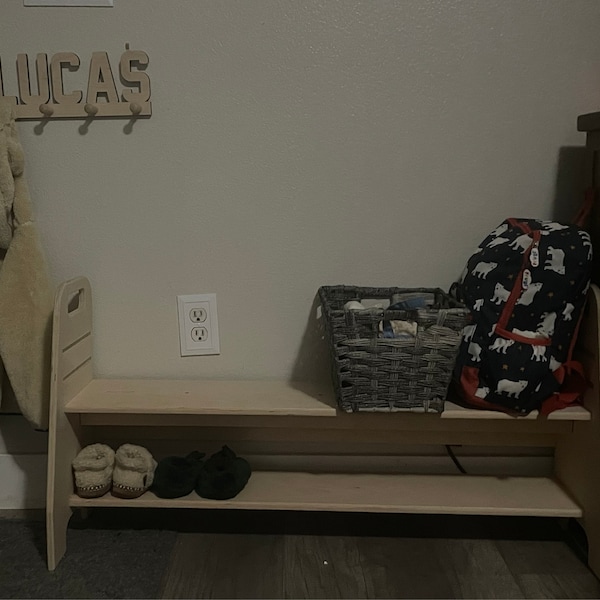 Adjustable Montessori Toddler Bench for Playroom Montessori Play ...